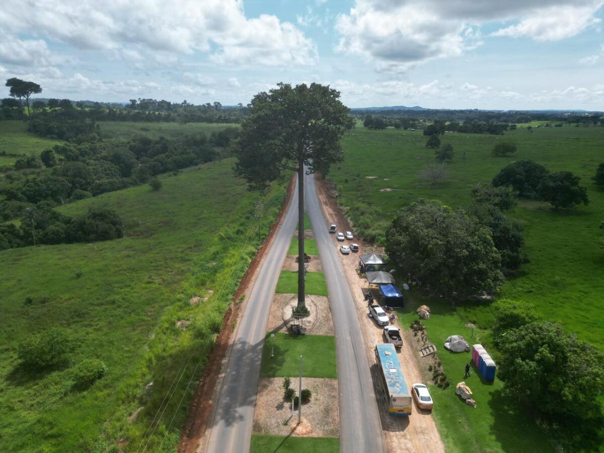 Em Ato na MT 170 castanheirenses agradecem pavimentação | Juína News ...