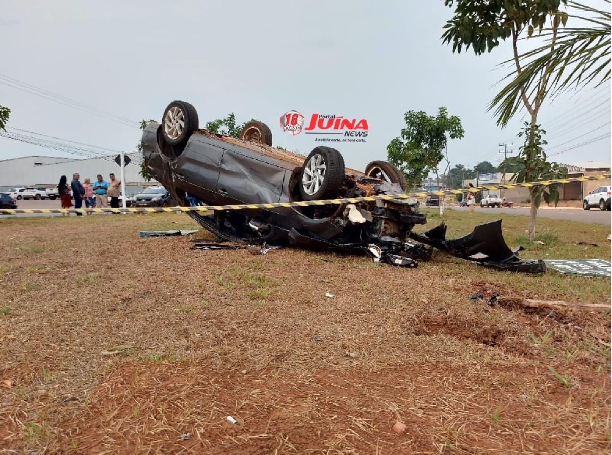 Grave acidente na Avenida JK envolve capotamento e fuga; motorista ...